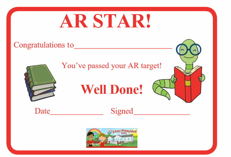 Accelerated Reader targets achieved!